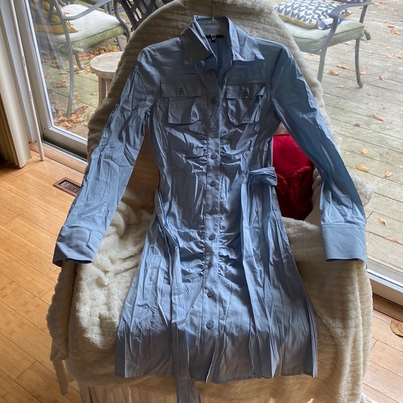 Patrizia Pepe | Dresses | Patrizia Pepe Beautiful Pale Blue Cotton ...